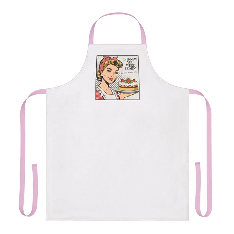 Retro 1950s Style Apron, Pop Art Design, Fun Baking Kitchen Accessory ...