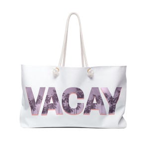 VACAY Weekender Bag, Tropical Palm Tree Print for Travel Adventures ...