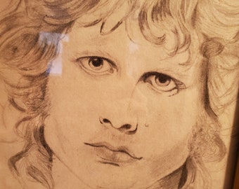 Jim Morrison Silhouette Cross Stitch Pattern in Pdf - Etsy