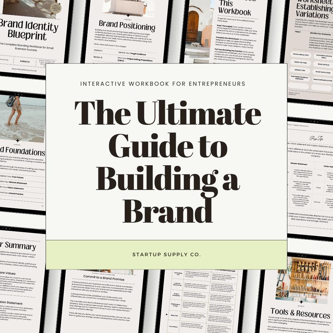 Ultimate Branding Workbook • Branding Guide for Small Businesses ...