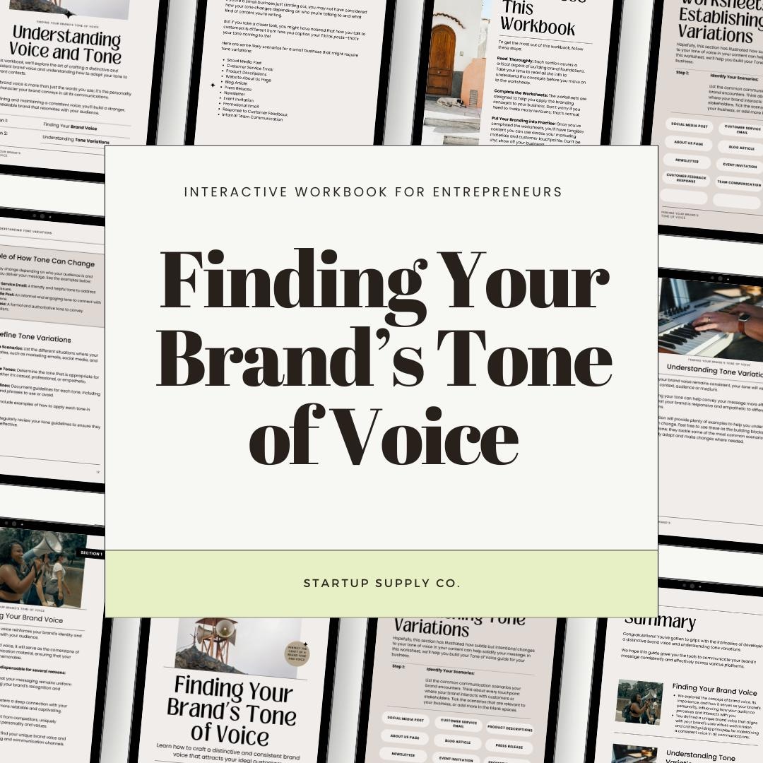 Finding Your Brand Voice Guide • Business Communication Guide • Tone of ...