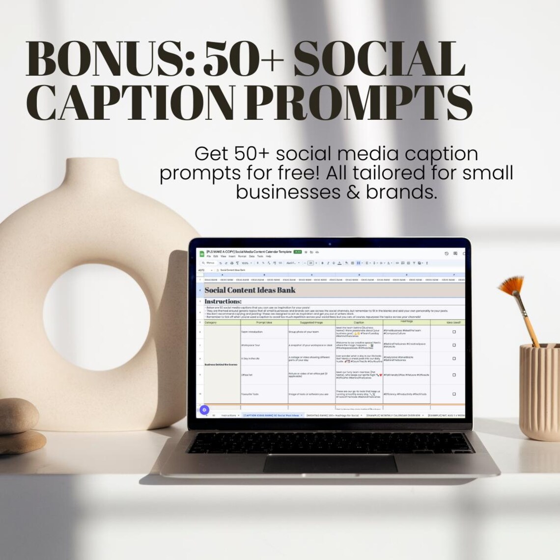Social Media Calendar Template • Google Sheets Template • Free Social ...