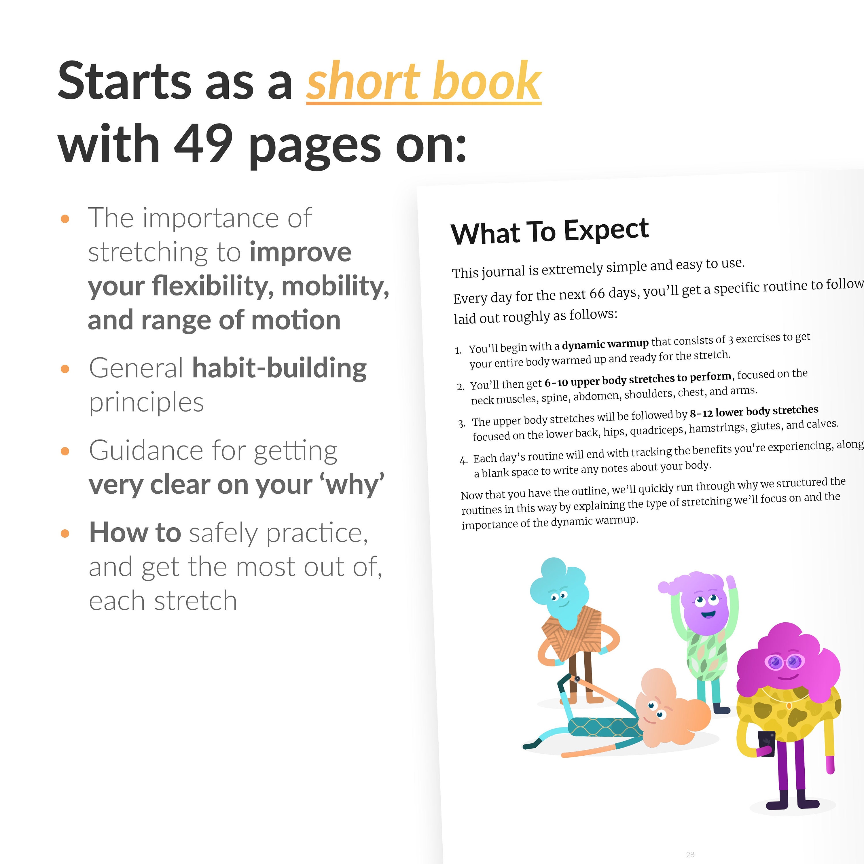 Stretching Sidekick Journal: 66 Daily Routines (digital PDF) - Etsy