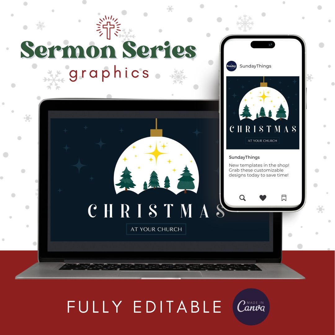 Christmas at Your Church | Sermon Series Graphics - Etsy