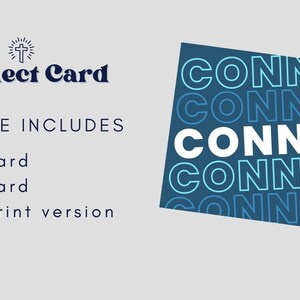 Connect Card | Editable Connection Card Template for New Visitors to ...