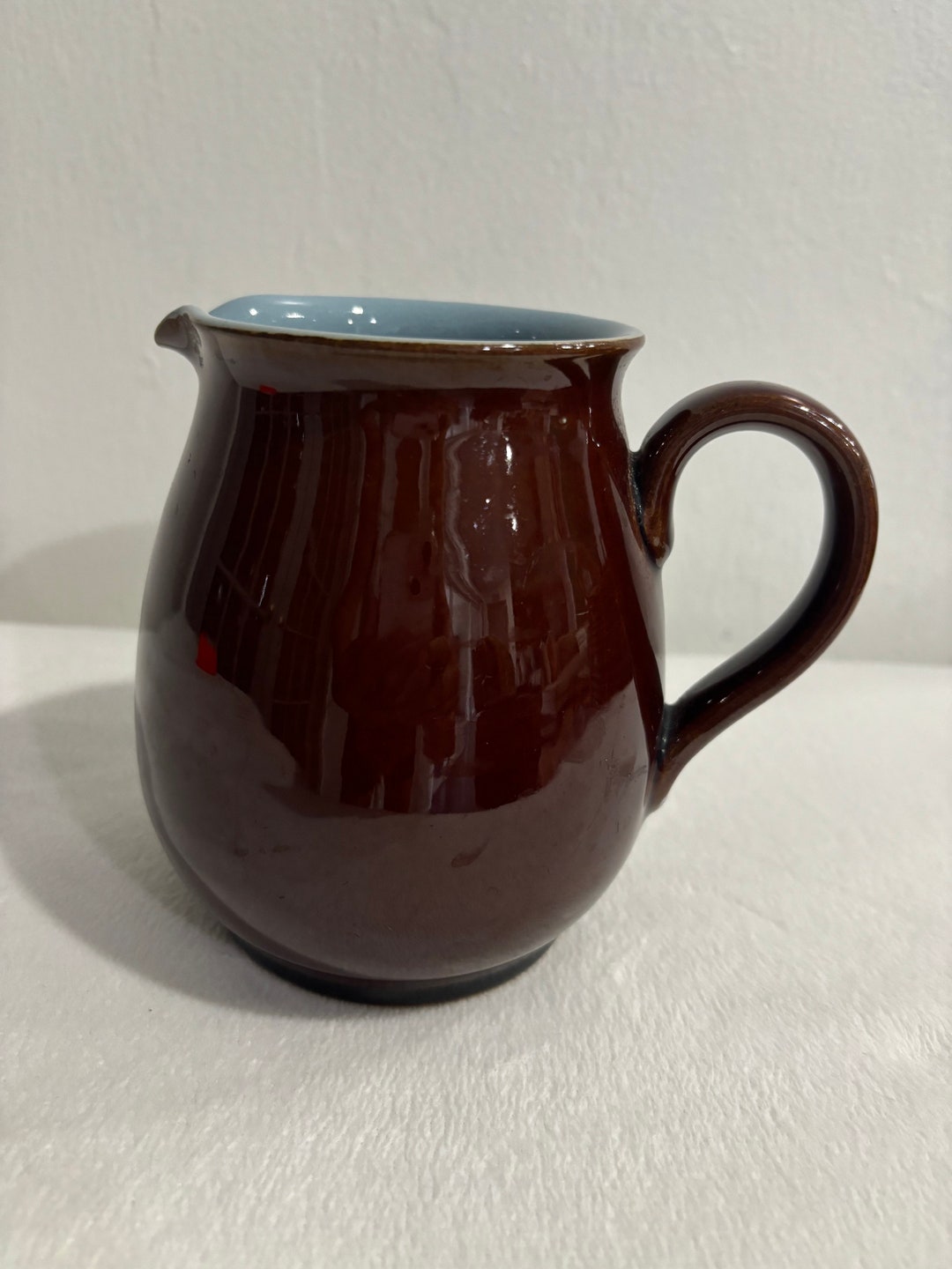 Vintage Denby Stoneware Brown Pitcher 1 PT. Made in England - Etsy