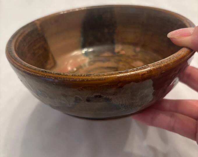 Vintage Stoneware Studio Art Pottery Bowl Signed NORA 6 1/2 by 2 1/2 - Etsy