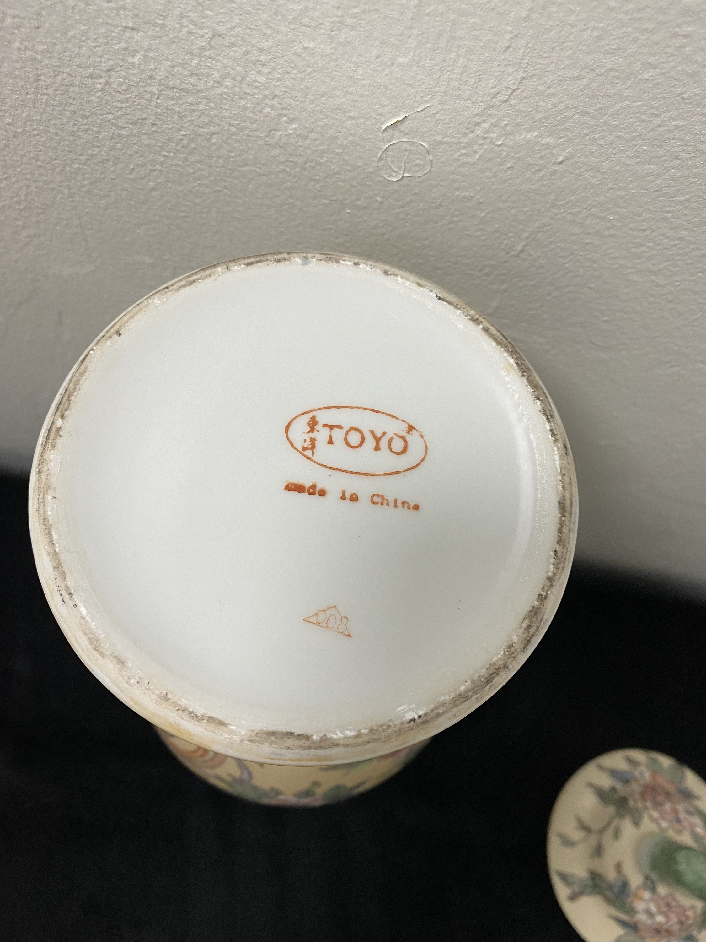 Vintage Toyo Vase Hand Painted Parrot and Flowers - Etsy