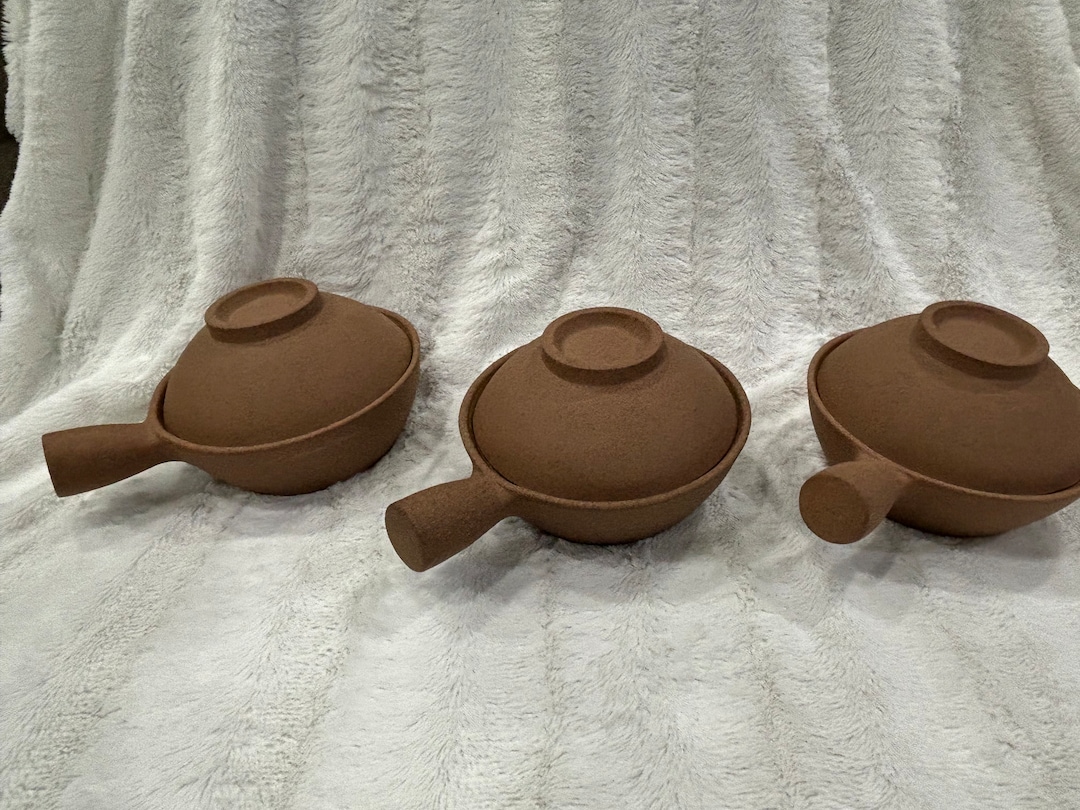 Three Williams Sonoma Bret Bortner Clay Pots - Oven Proof, 7 Inch - Etsy