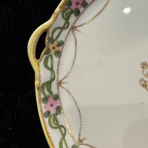 Antique Hand Painted Nippon Porcelain Floral Plate 7 1/2 Inches Wide - Etsy