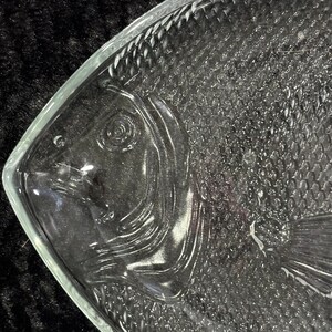 Vintage Clear Glass Fish Platter USA 15 by 11 - Etsy