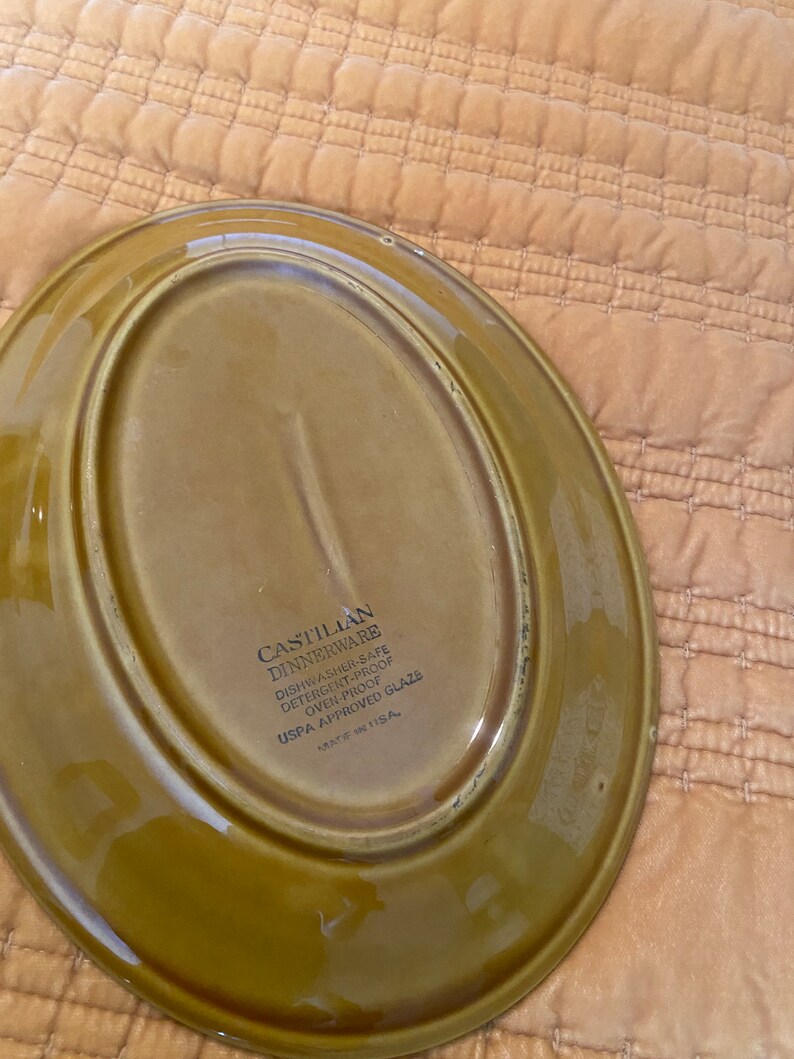 Two Vintage Oval Ceramic Homer Laughlin Castilian Platters - Etsy