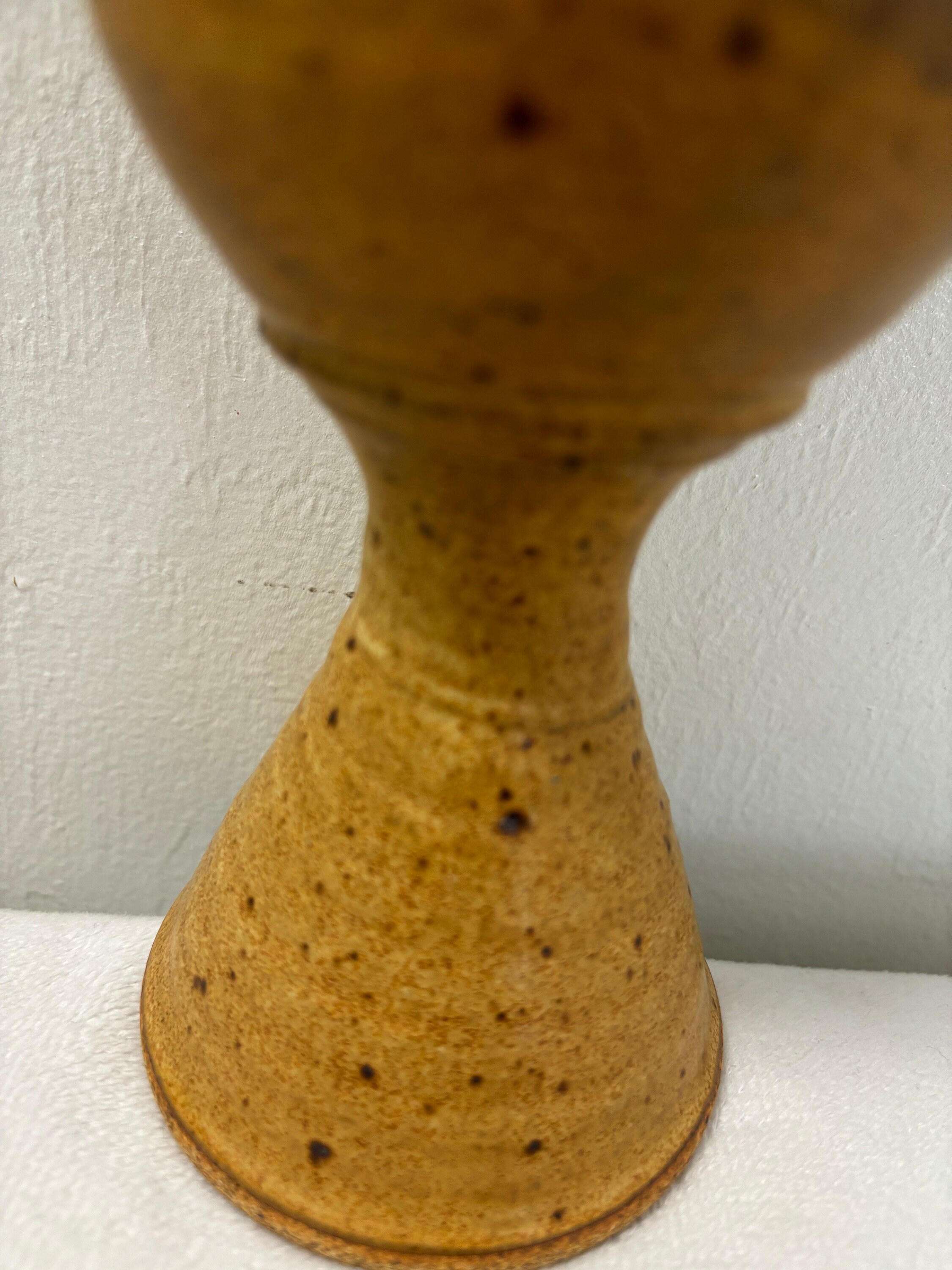 Vintage Art Stoneware Pottery Goblet 6 1/2 Inches Tall - Etsy