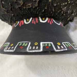 Vintage Hand Painted Aztec Pottery Vase 11 Inches Tall - Etsy