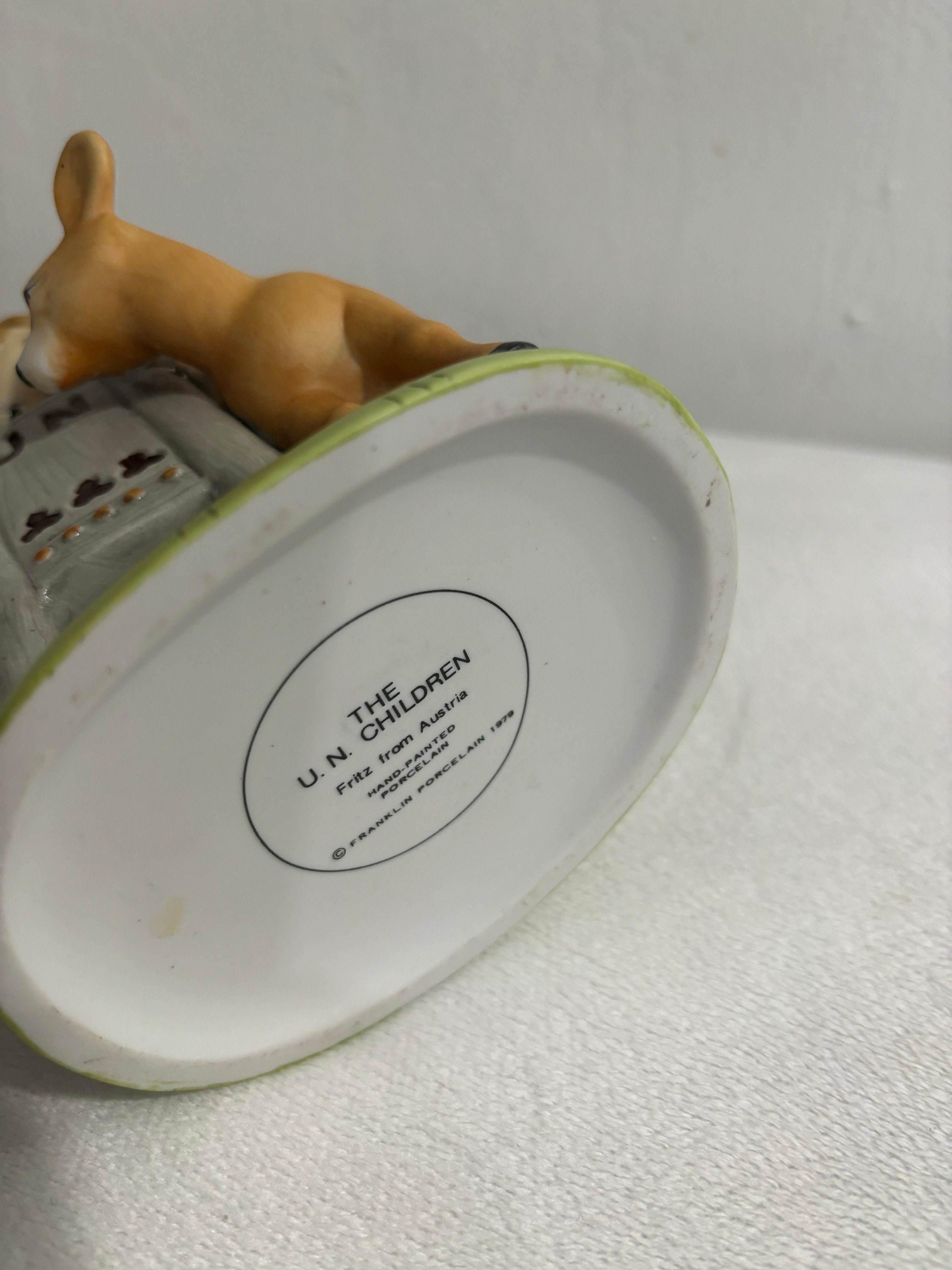 Vintage the U.N. Children 1979 Fritz From Austria Porcelain Franklin ...