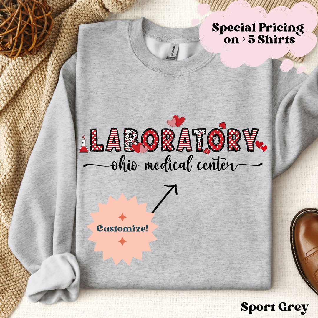 Chemistry Gift Laboratory Valentine Sweater, Lab Tech Valentines Shirt ...