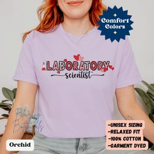 Laboratory Scientist Comfort Colors Shirt Sweatshirt Valentines Day ...