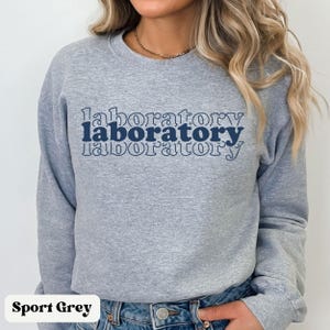 Medical Laboratory Scientist Sweatshirt, Stacked Font T Shirt, Custom ...