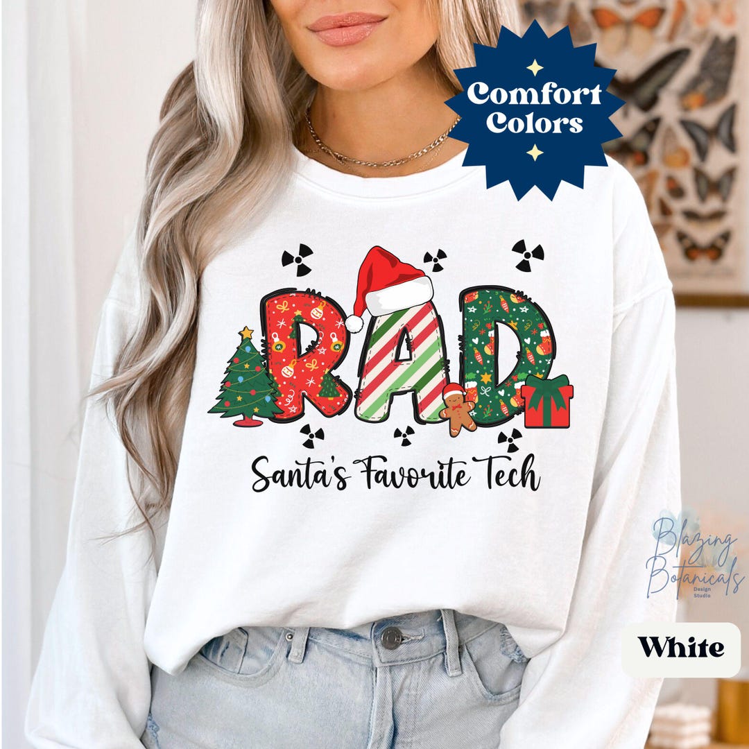 Santas Favorite Tech Radiology Sweatshirt, Christmas Radiology Shirt ...