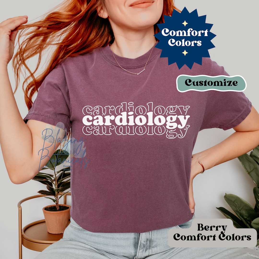 Cardiology Comfort Colors Shirt, Long Sleeve Shirt, Nurse Practitioner ...