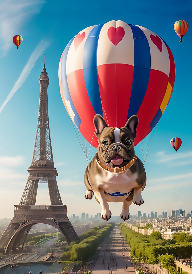 French Bulldog Balloon Paris - Etsy