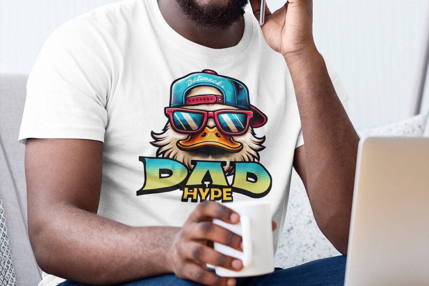 Cartoonish Dad Hype Father's Day T-shirt, Father's Day Gift Tee, New Dad Gift, Gift Dad on His ...