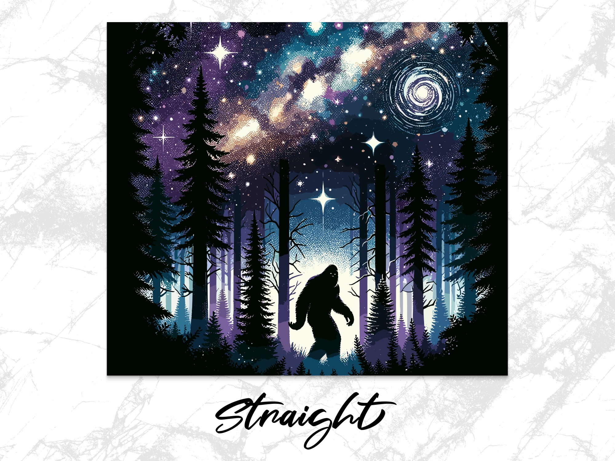 Sasquatch Tumbler Bigfoot Sublimation Tumbler Wrap Digital Download ...