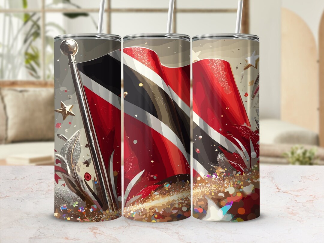Trinidad Tumbler Wrap Trinidad Png Trinidadian Flag 20 Oz Skinny ...
