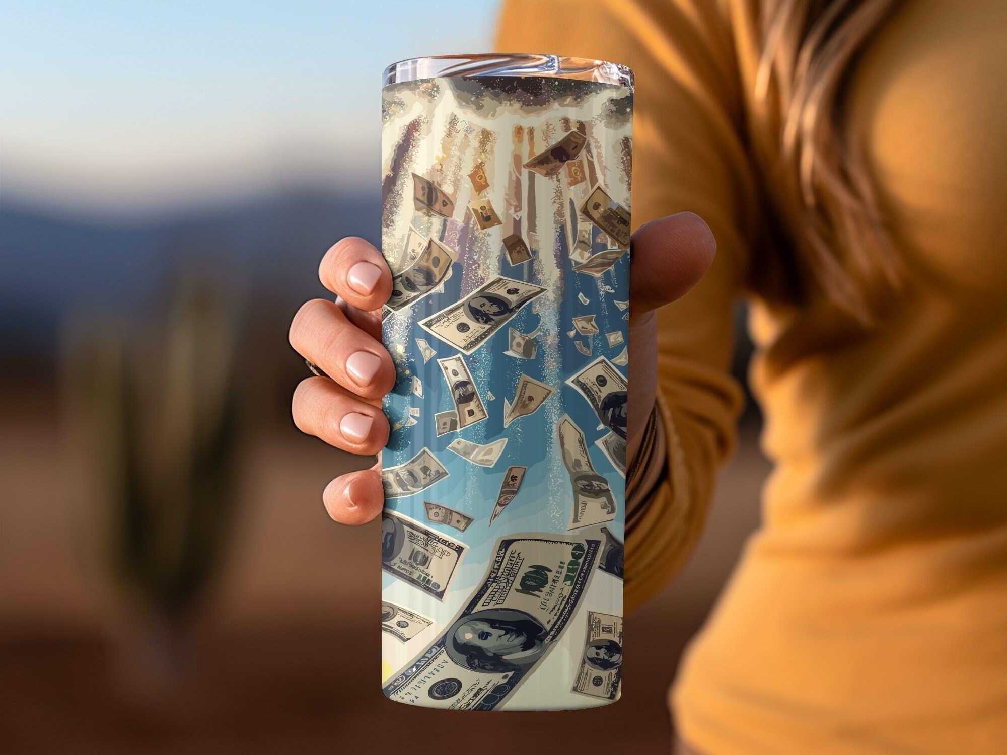 Money Tumbler Wrap Png Sublimation Tumbler Digital Download Pink Money ...