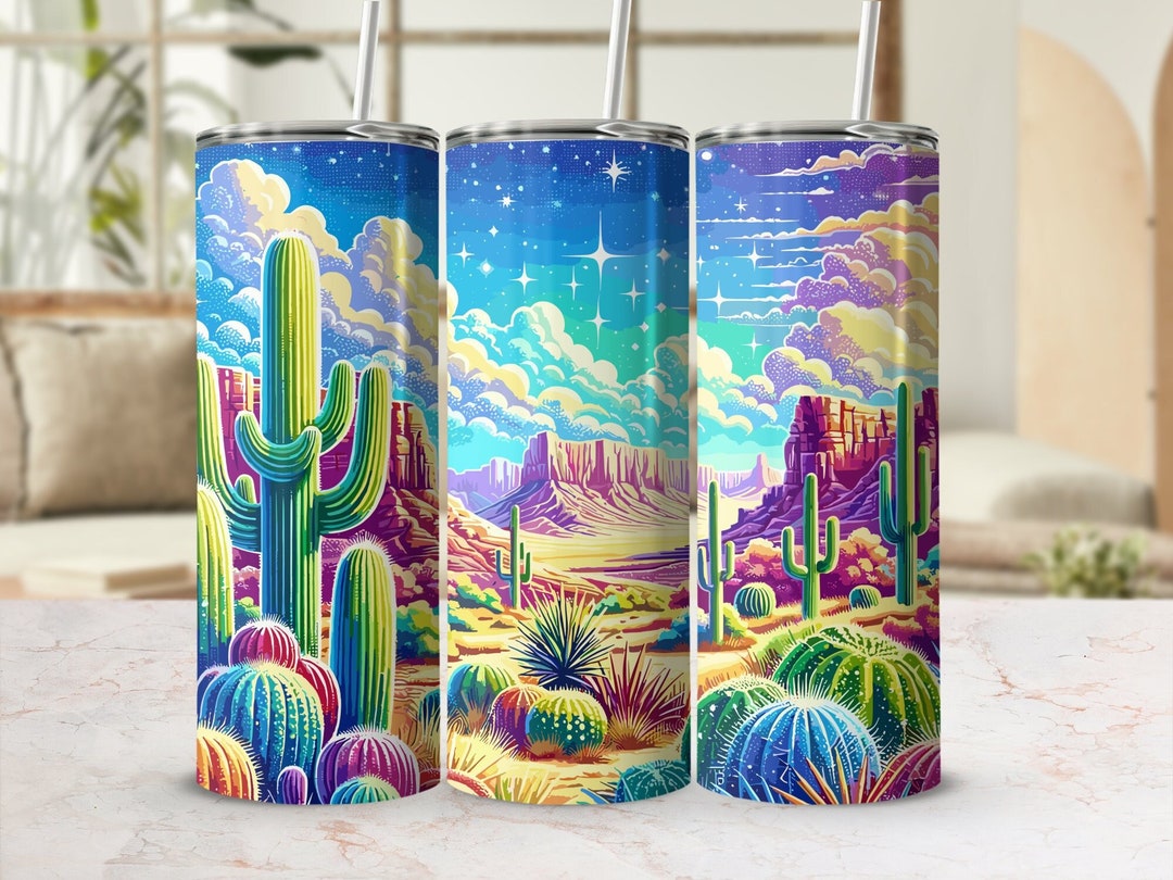 Arizona Desert Sunset Tumbler Wrap: 20oz Skinny Sublimation (digital ...