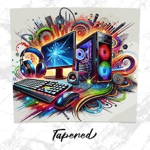 Pc Game Gamer Gaming | Gamer Life | Tech Gift Digital Download | 20oz ...