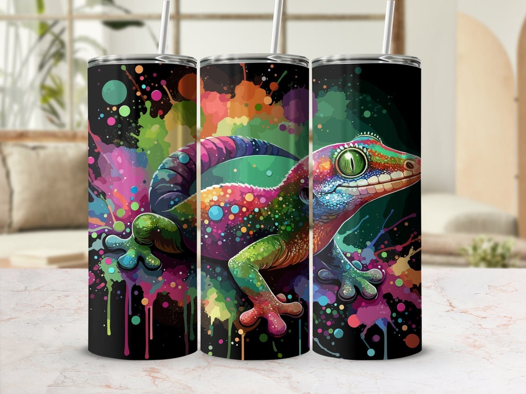 Lizard Skinny Tumbler 20 Oz Sublimation Design Celestial Night Sky ...