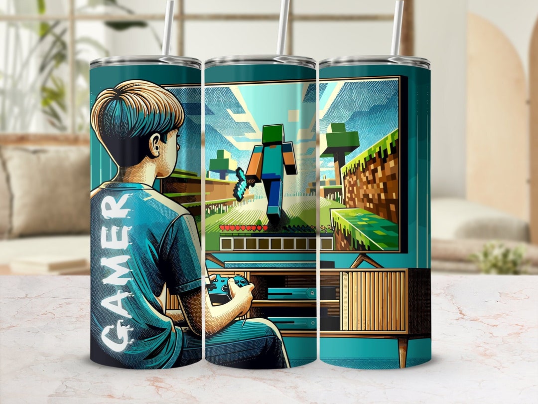 Game Tumbler Wrap | 3D Gamer Sublimation Designs | Gaming Accessories ...
