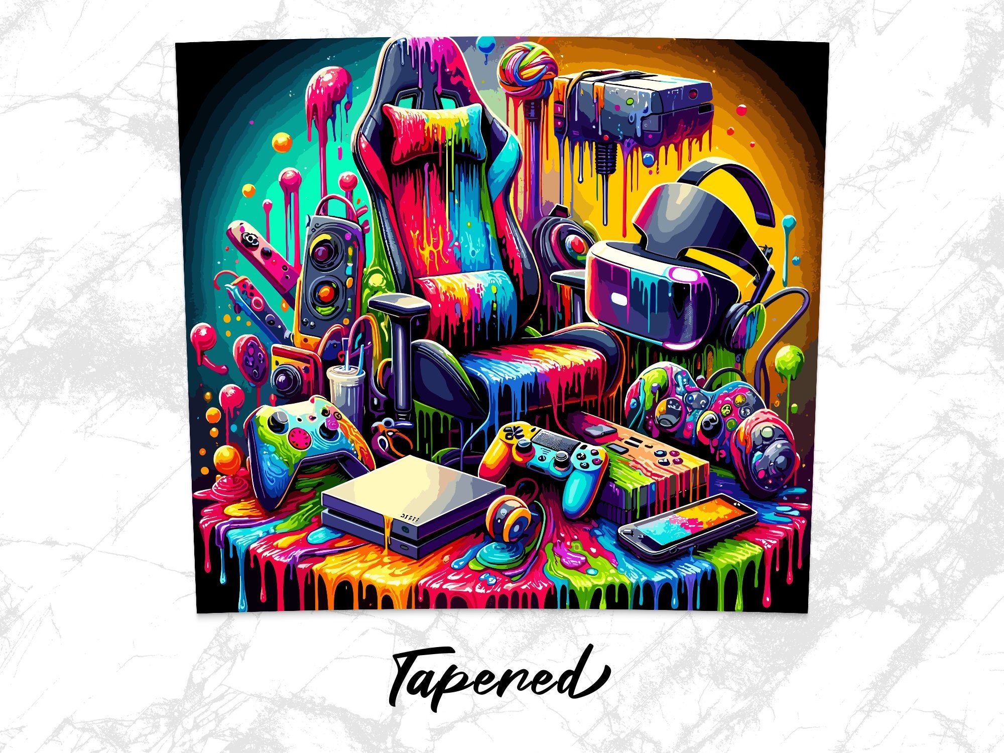 Game Tumbler Wrap 3D Gamer Sublimation Designs Gaming Accessories Gift ...