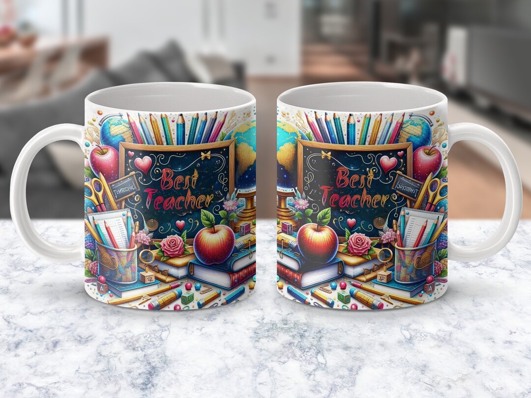 Teacher Sublimation Mug Designs | Teacher Gift Design | Best Teacher ...