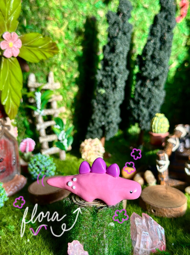 Tiny Colorful Cute Polymer Clay Dinosaur Desk Friend Figurine - Etsy