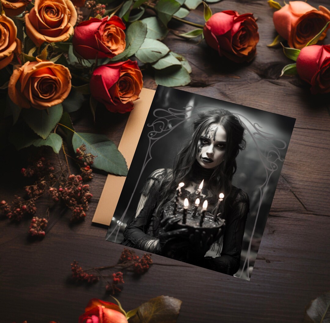 Oh My Goth Birthday Card - Etsy