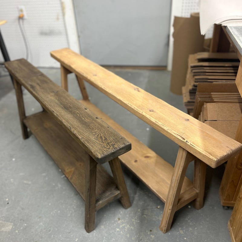 Primitive Shelf Bench - Etsy