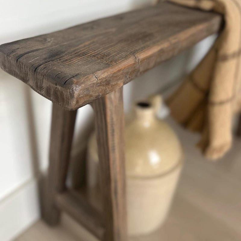 Primitive Walnut Bench - Etsy