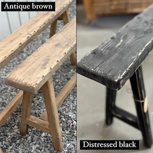 Antique Rustic Narrow Bench, Vintage Inspired Skinny Bench, 24x5.5 ...