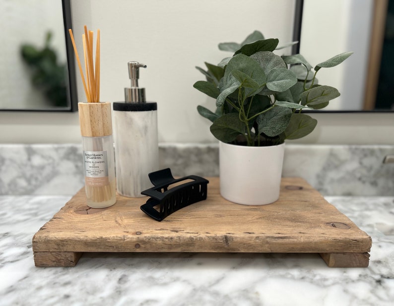 Countertop Tray Rustic Trivet Riser Plant Stand Kitchen - Etsy