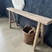 Vintage Inspired Skinny Bench, 46x5.5, Weathered Wood, Rustic Bench ...