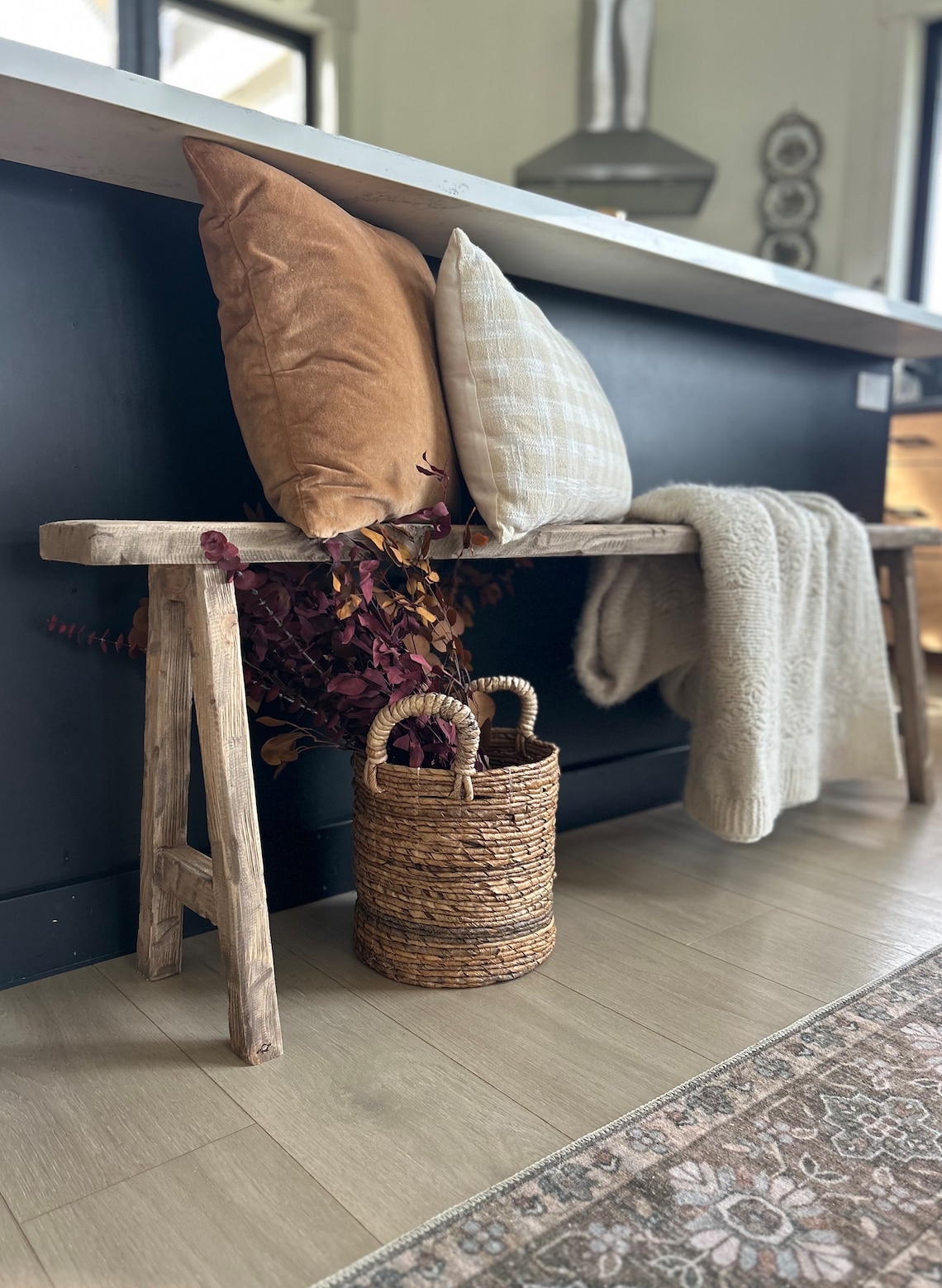 Vintage Inspired Skinny Bench 65x5.5 Weathered Wood Rustic - Etsy