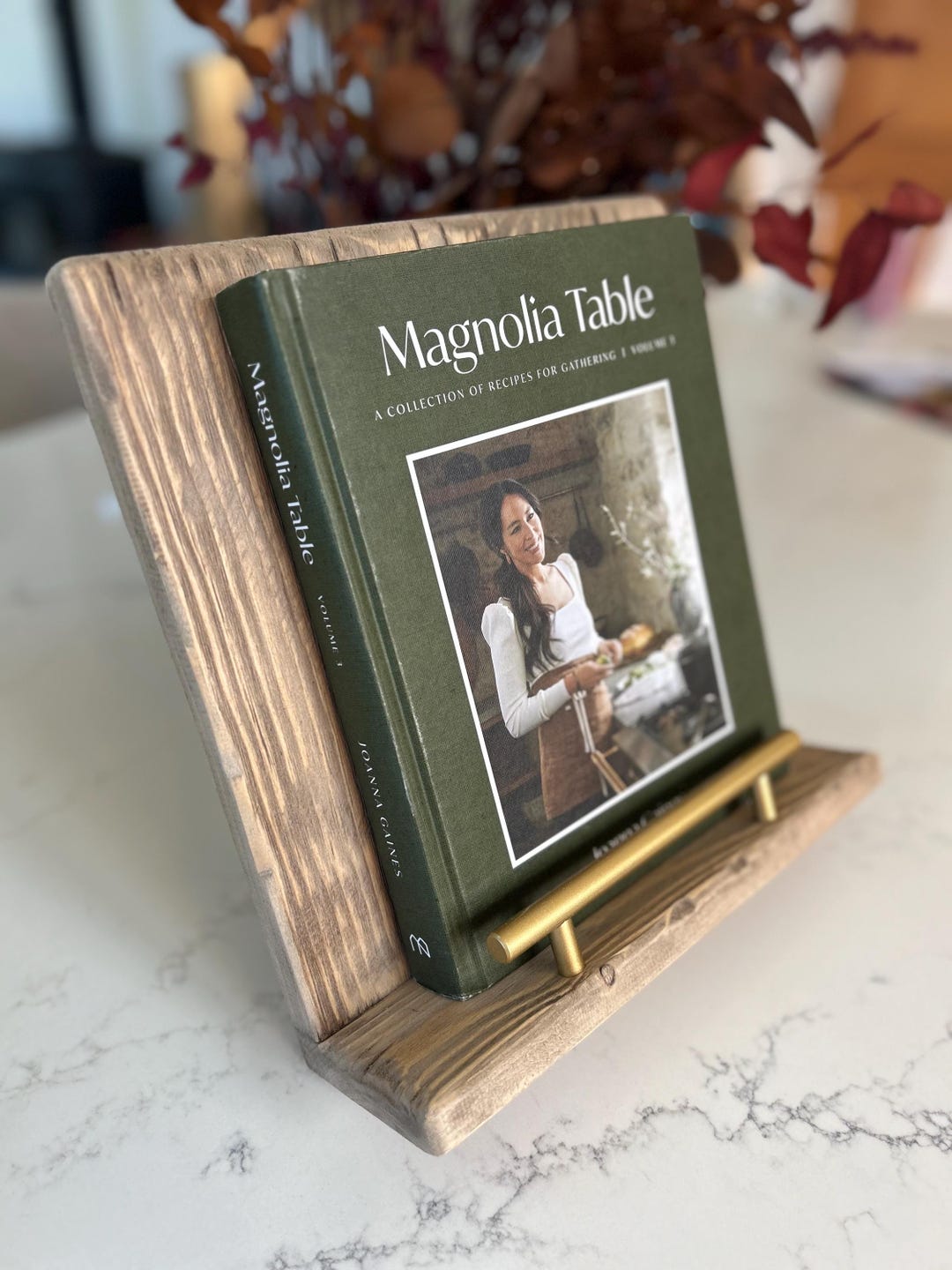 Rustic Distressed Cookbook Stand, Recipe Stand, Wood Cookbook Stand ...