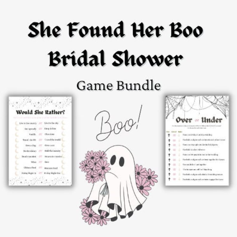 She Found Her Boo Bridal Shower Games - Etsy
