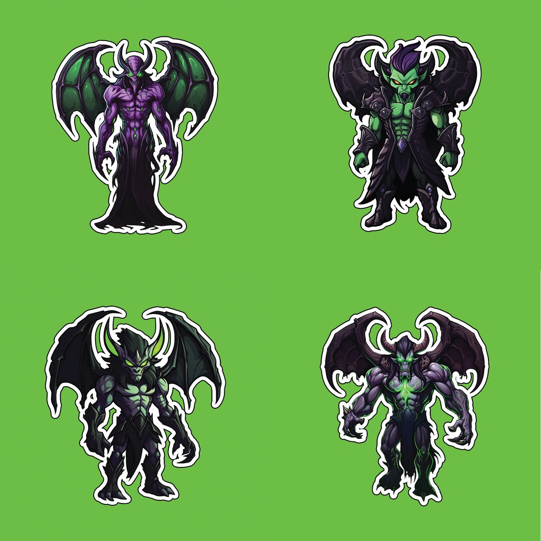 Demon Hunter Sticker Bundle - Etsy