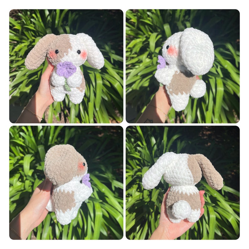 Lyla the Lop-eared Flower Bunny Crochet Pattern - Amigurumi Rabbit ...