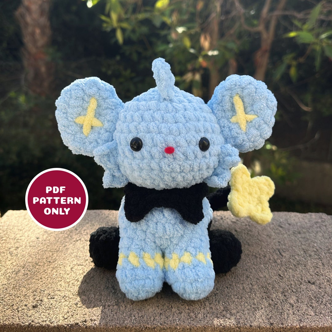 Blue Electric Dog PDF Pattern Digital Download Anime Inspired Crochet ...