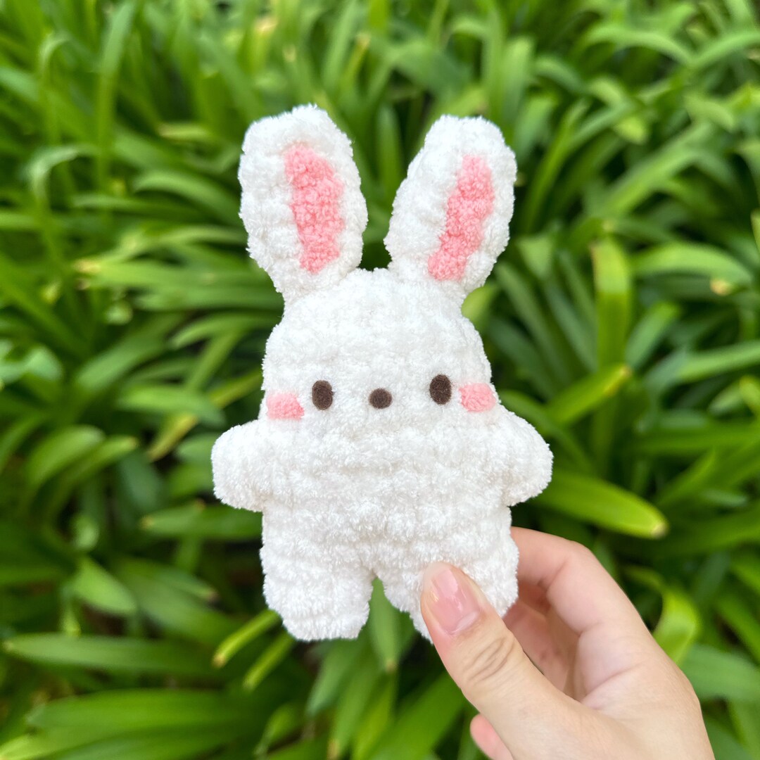 Crochet Bunny Plushie Amigurumi Mini Cute Stuffed Animal - Etsy