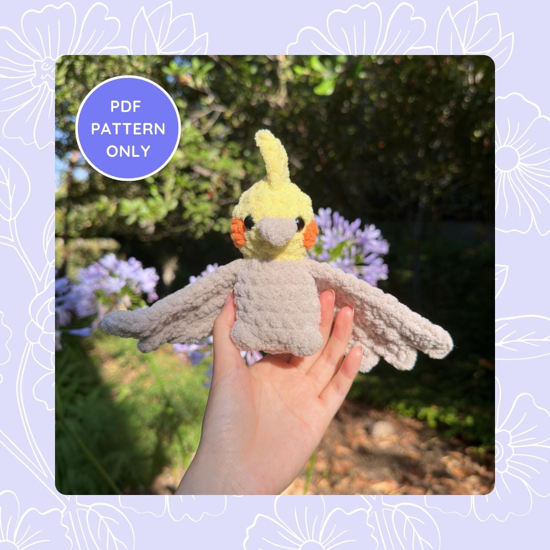 Baby Cockatiel Bird Crochet Pattern - Amigurumi Digital Download ...